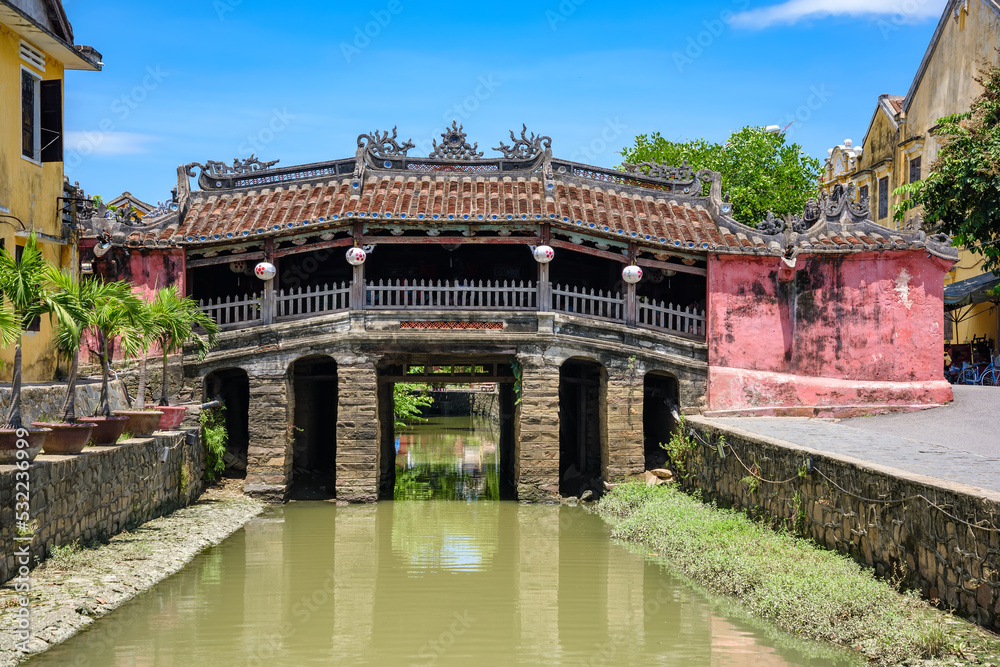 Ancient town named bridge pagoda, which is a very famous destination ...
