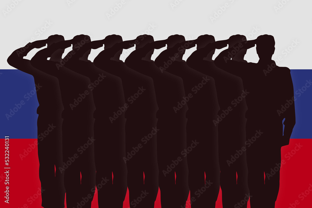 Russian army call-up. Military mobilization in Russia. Stock ...