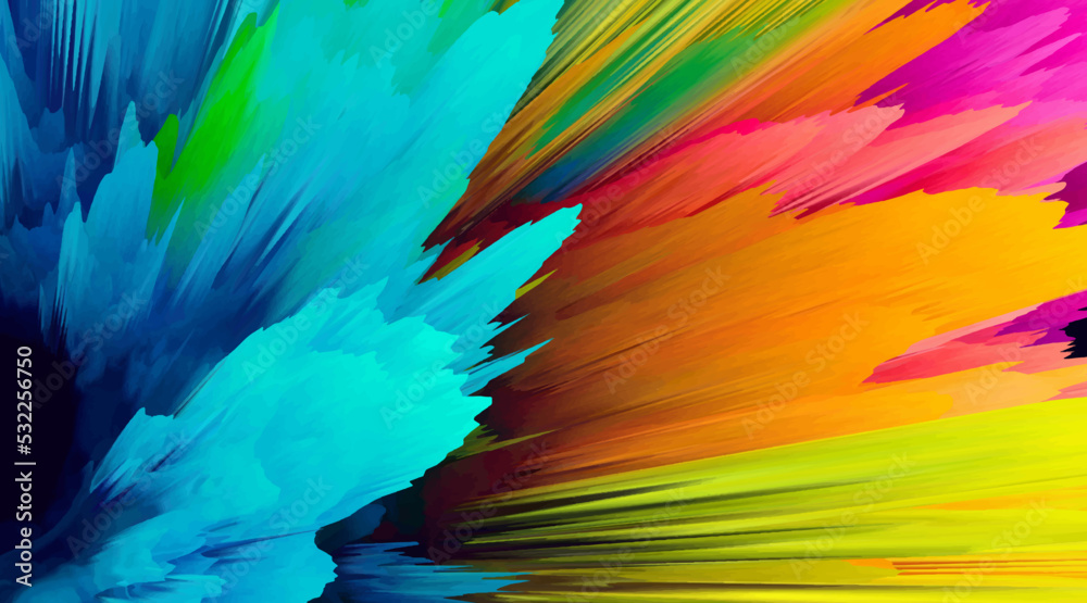 Abstract 3d background of color stains of paints Stock Vector | Adobe Stock