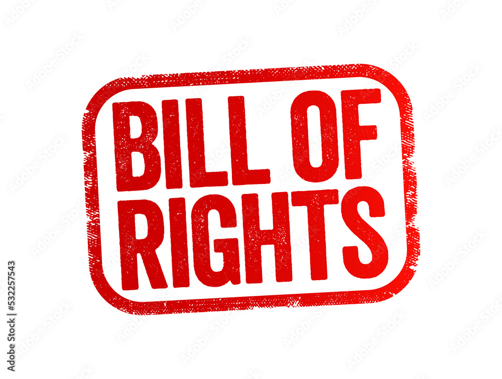 Bill of Rights is the first 10 Amendments to the Constitution, text ...