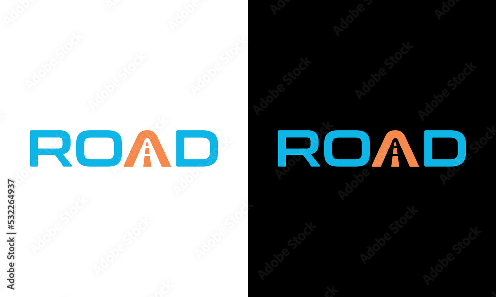 road logo design Stock Vector | Adobe Stock