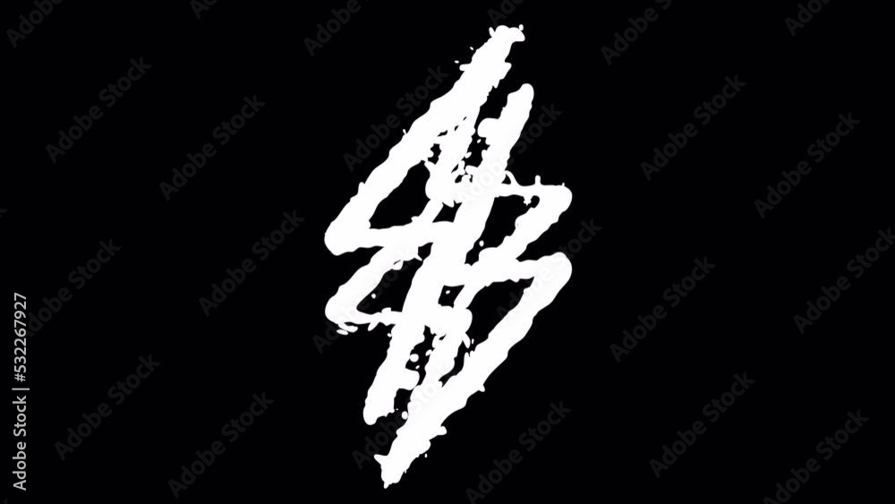 Vidéo Stock Water liquid lines fx square shape, transparent background ...