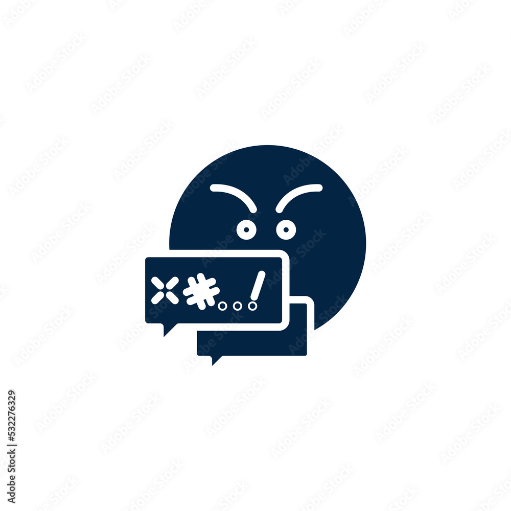 Cyber Bullying concept line icon. Simple element illustration. Cyber ...