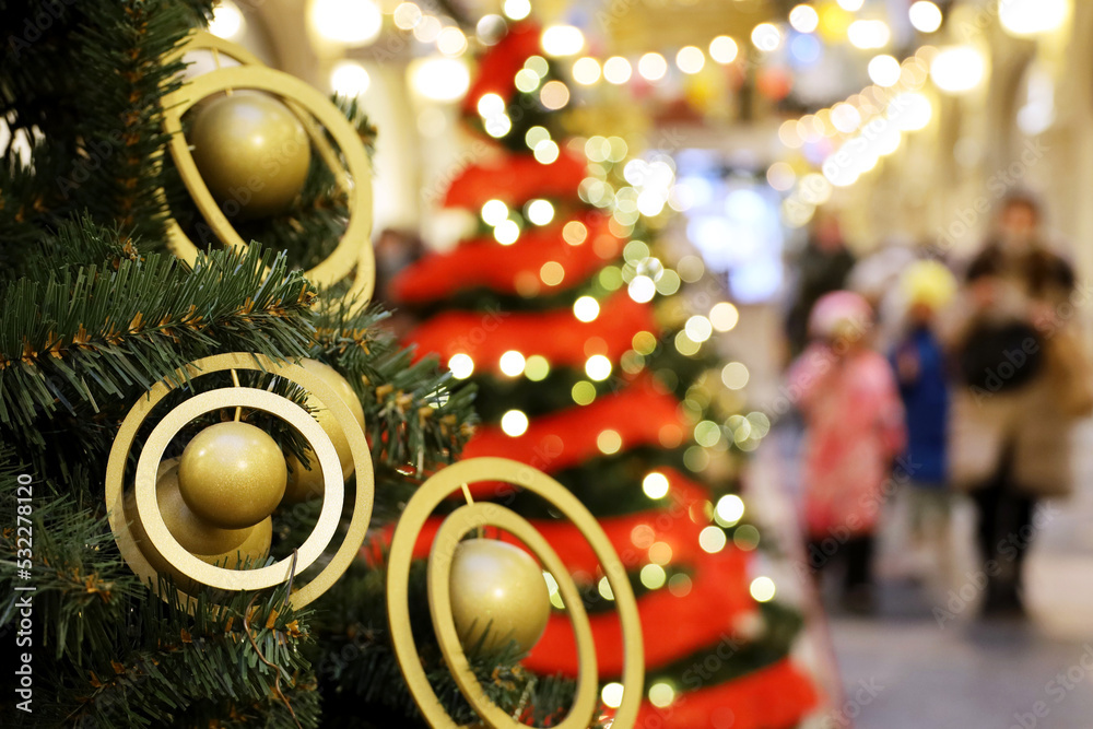 Shopping for a christmas tree store