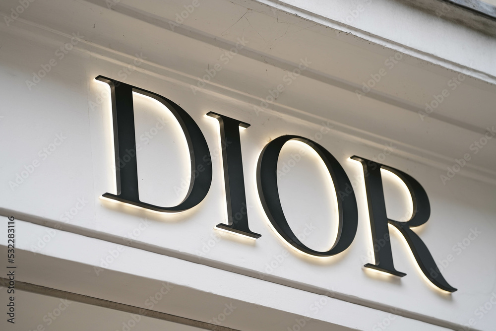 Dior logo in London, England. photo taken in September 2022. Stock ...