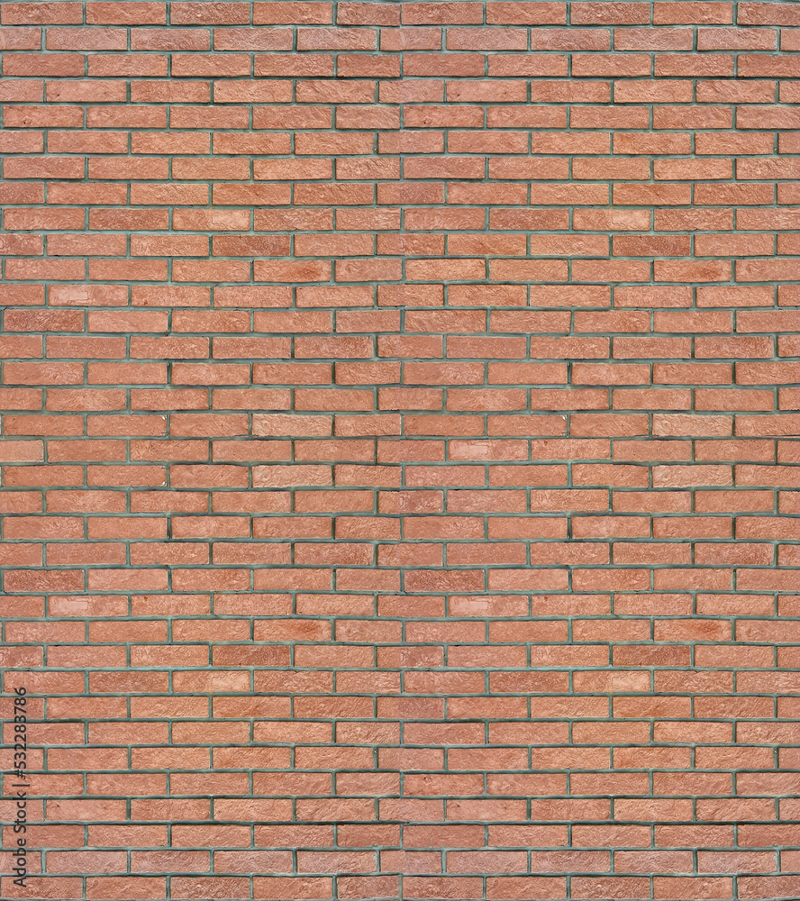 Red brick wall texture, seamless repeatable, ready for 3D mapping ...