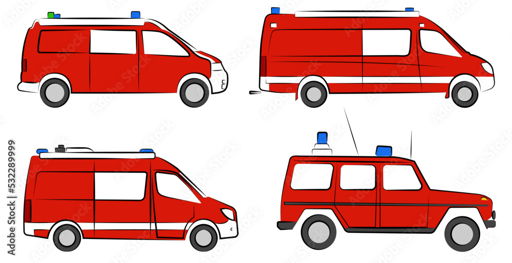 4 Feuerwehr Einsatzleitfahrzeuge | Fire Department operations ...