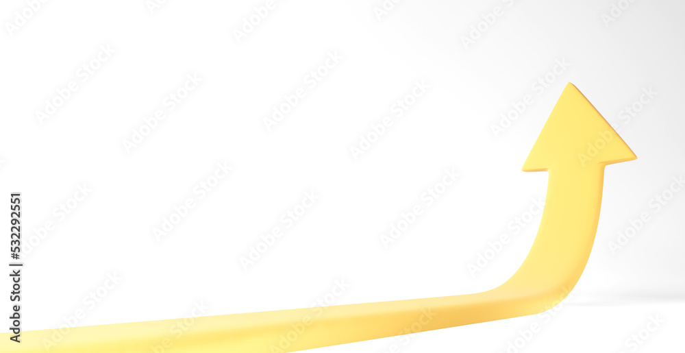 3d arrow symbol. Progress, growth, improvement or success concept ...