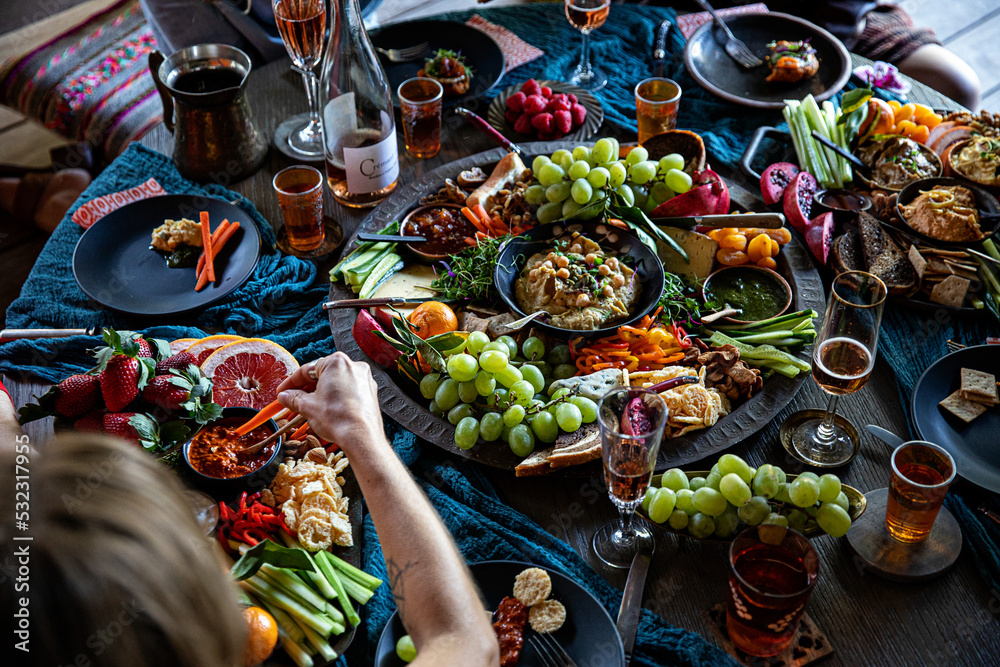 Table Full of Middle Eastern Food Stock Photo | Adobe Stock
