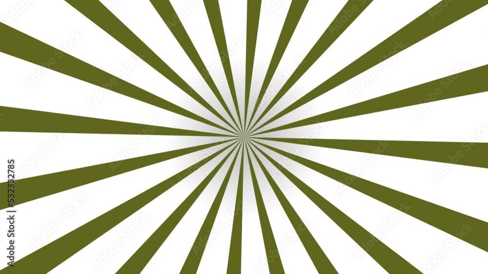 Dark green background animation. Sunburst, radial, sun light, circus ...