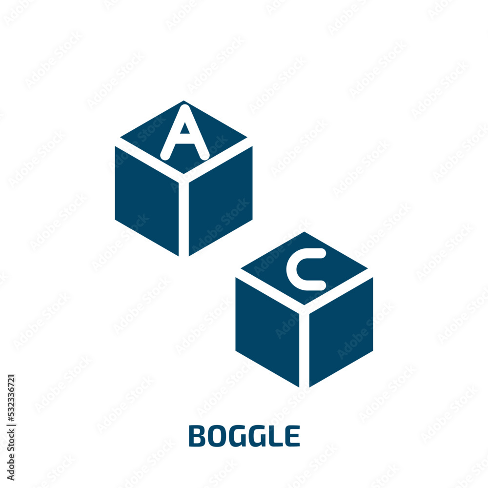 Vecteur Stock boggle icon from activity and hobbies collection. Filled ...