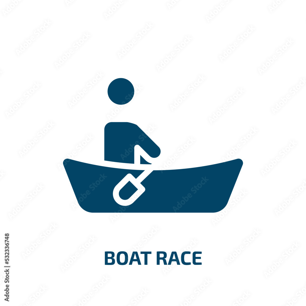 Vecteur Stock boat race icon from activity and hobbies collection ...
