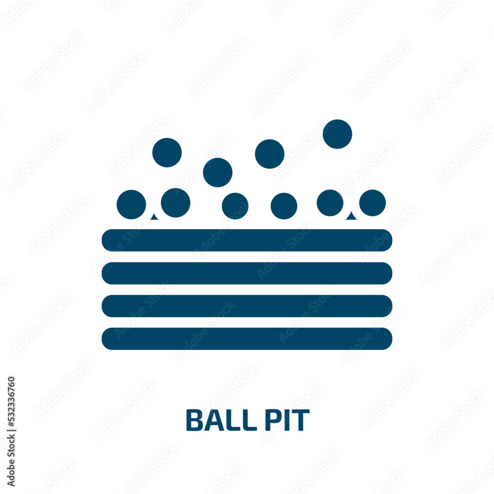 ball pit icon from activity and hobbies collection. Filled ball pit ...