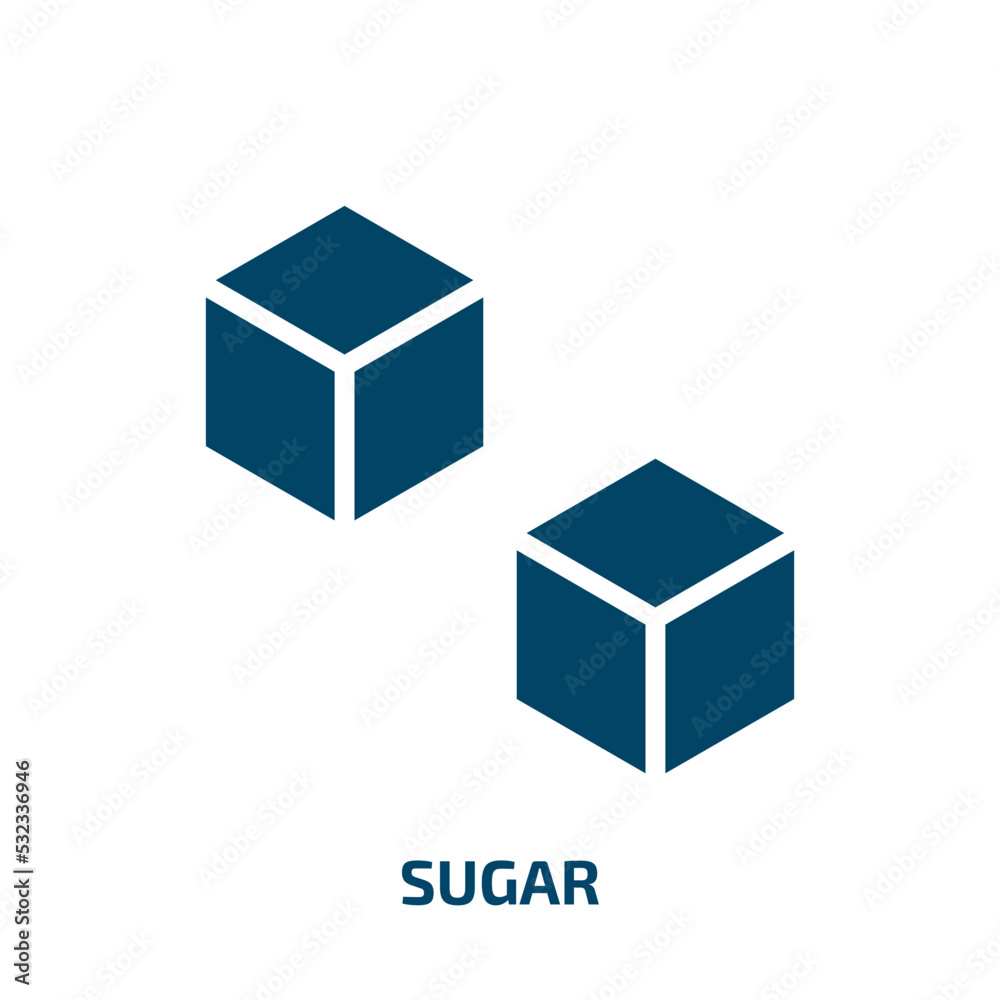 sugar icon from agriculture farming and gardening collection. Filled ...