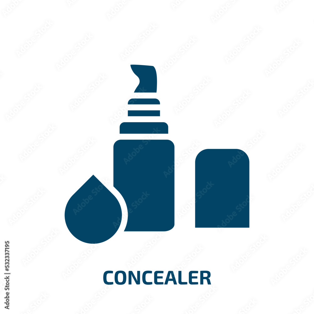 concealer icon from beauty collection. Filled concealer, conceal, tool ...