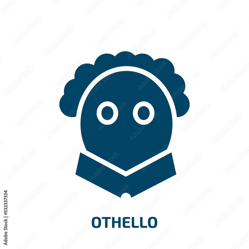 othello icon from education collection. Filled othello, 50, owl glyph ...
