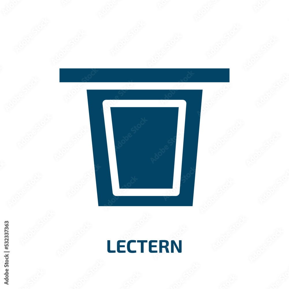lectern icon from education collection. Filled lectern, speech, speaker ...