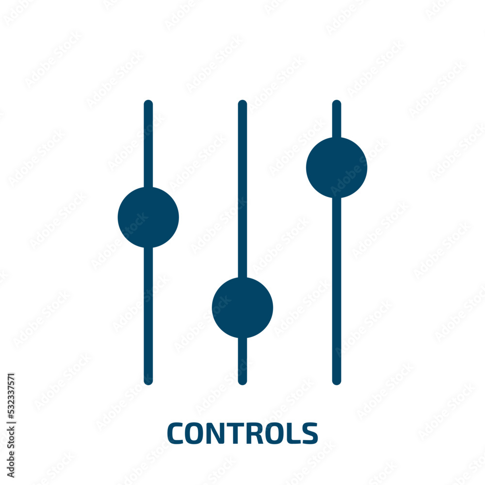 controls icon from arcade collection. Filled controls, control ...