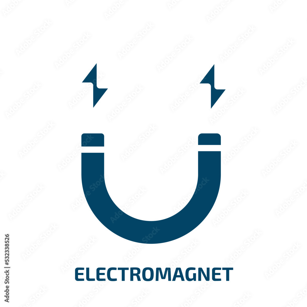 electromagnet icon from people collection. Filled electromagnet, equipment, electromagnetic ...