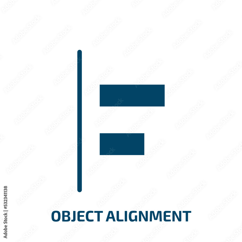 Object Alignment Icon From User Interface Collection Filled Object Alignment Tool Alignment