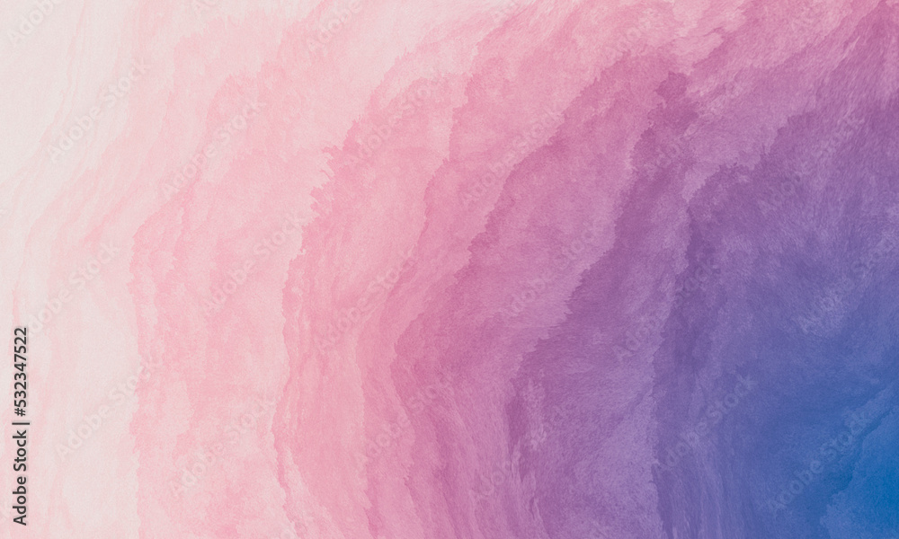 Abstract art pink purple blue pastel gradient paint background with ...