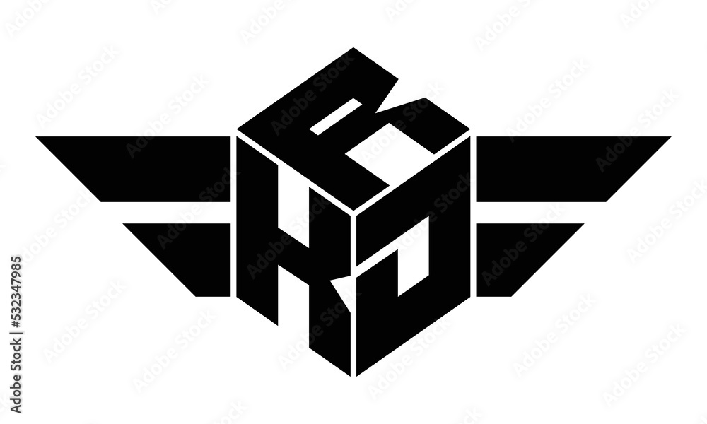 RKD three letter gaming logo design vector template. Stock Vector ...