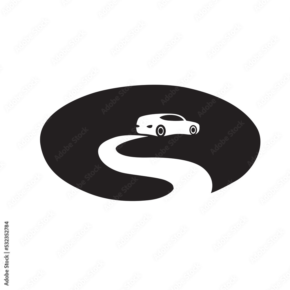 Racing car icon Drifting car symbol sign vector illustration logo ...