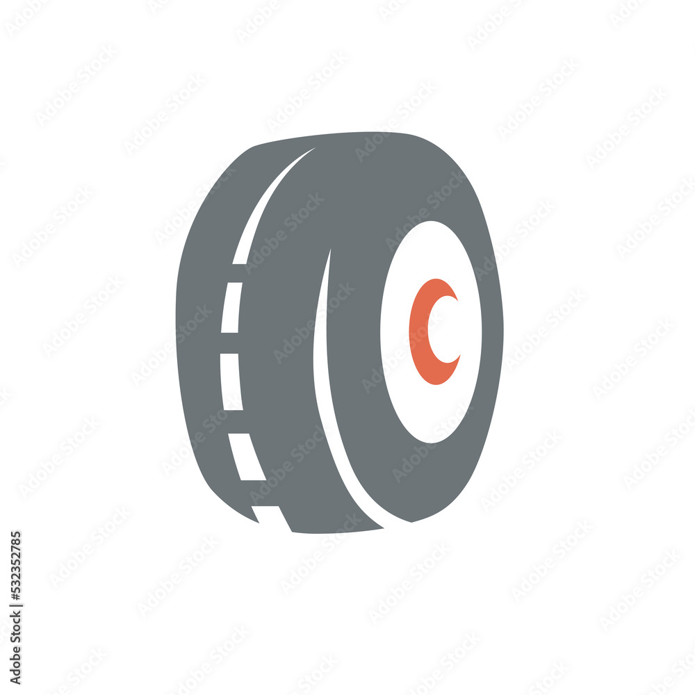 racing tire icon symbol sign vector illustration logo template Isolated ...