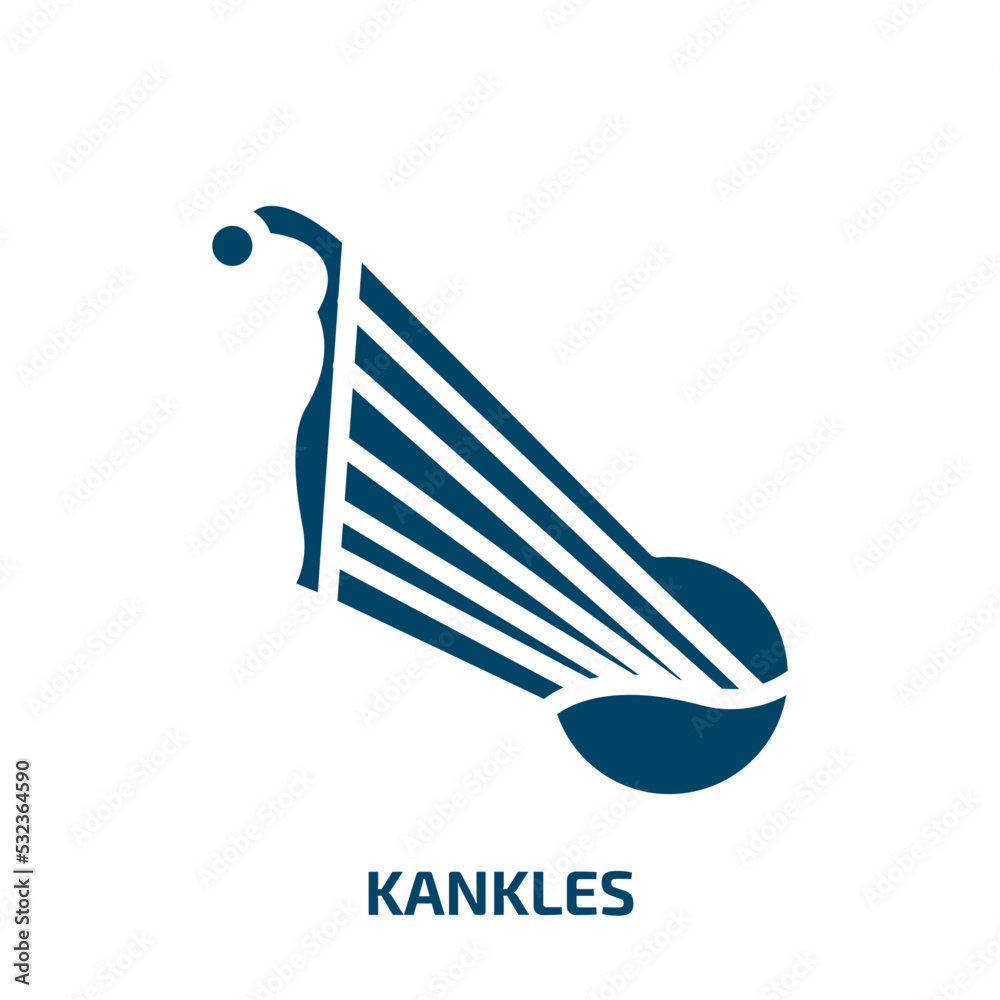 kankles icon from culture collection. Filled kankles, traditional ...