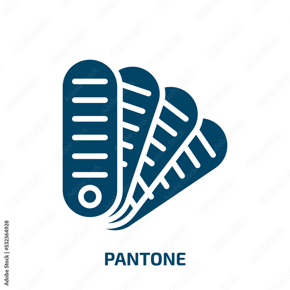 pantone icon from construction tools collection. Filled pantone ...