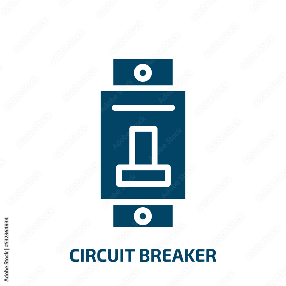 circuit breaker icon from construction tools collection. Filled circuit ... circuit breaker icon from construction tools collection. Filled circuit ...