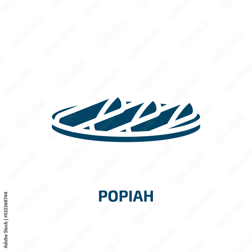 popiah icon from food collection. Filled popiah, chinese, breakfast glyph icons isolated on ...