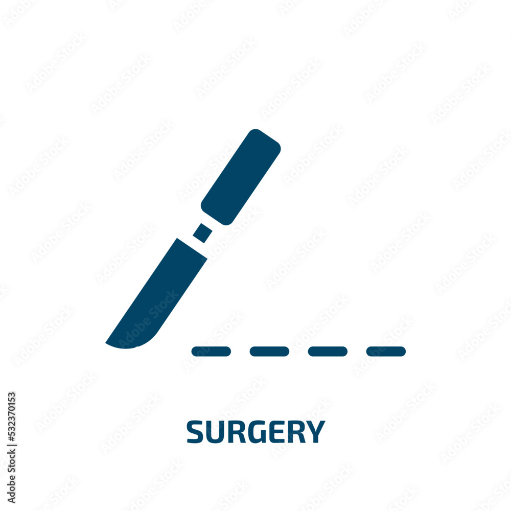 surgery icon from health and medical collection. Filled surgery ...
