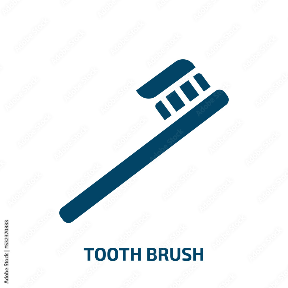 tooth brush icon from medical collection. Filled tooth brush ...