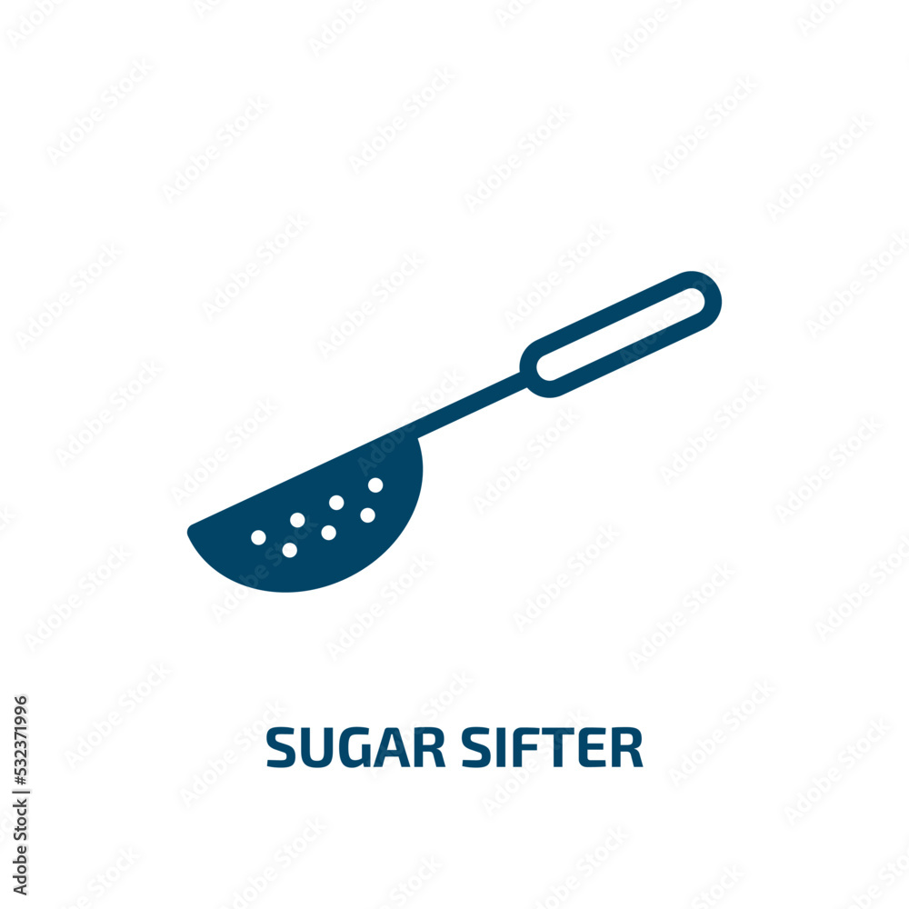 Vecteur Stock sugar sifter icon from kitchen collection. Filled sugar ...