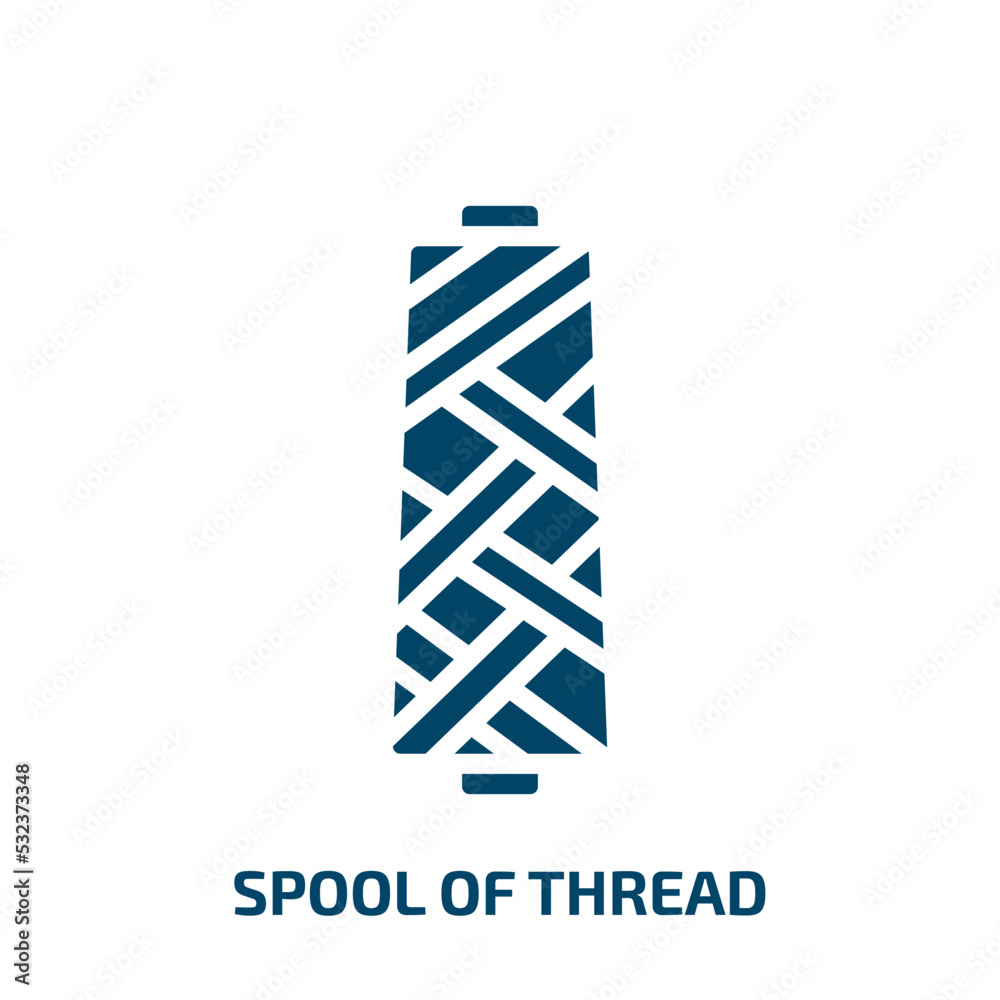 spool of thread icon from sew collection. Filled spool of thread, spool ...