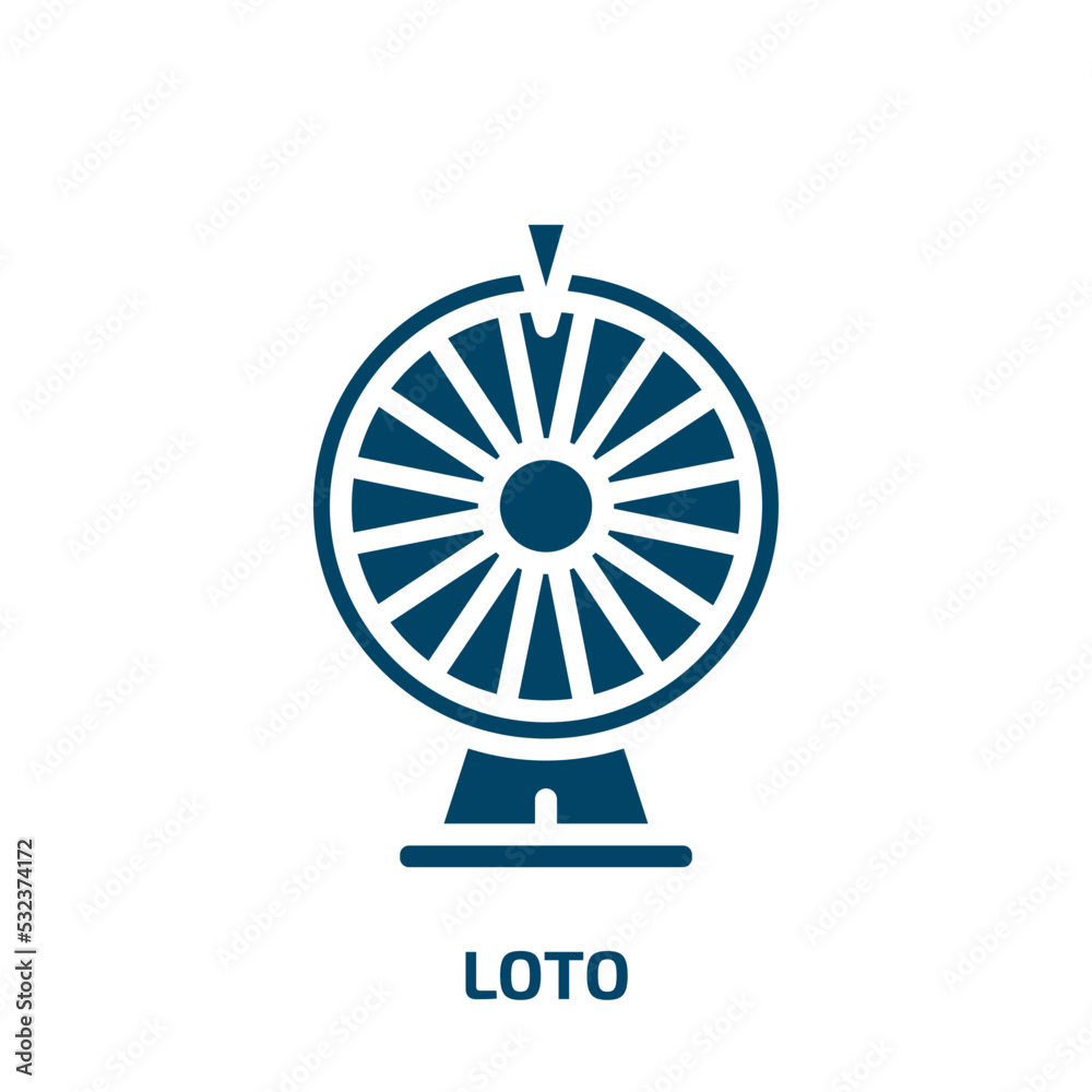 Vecteur Stock loto icon from other collection. Filled loto, beauty ...