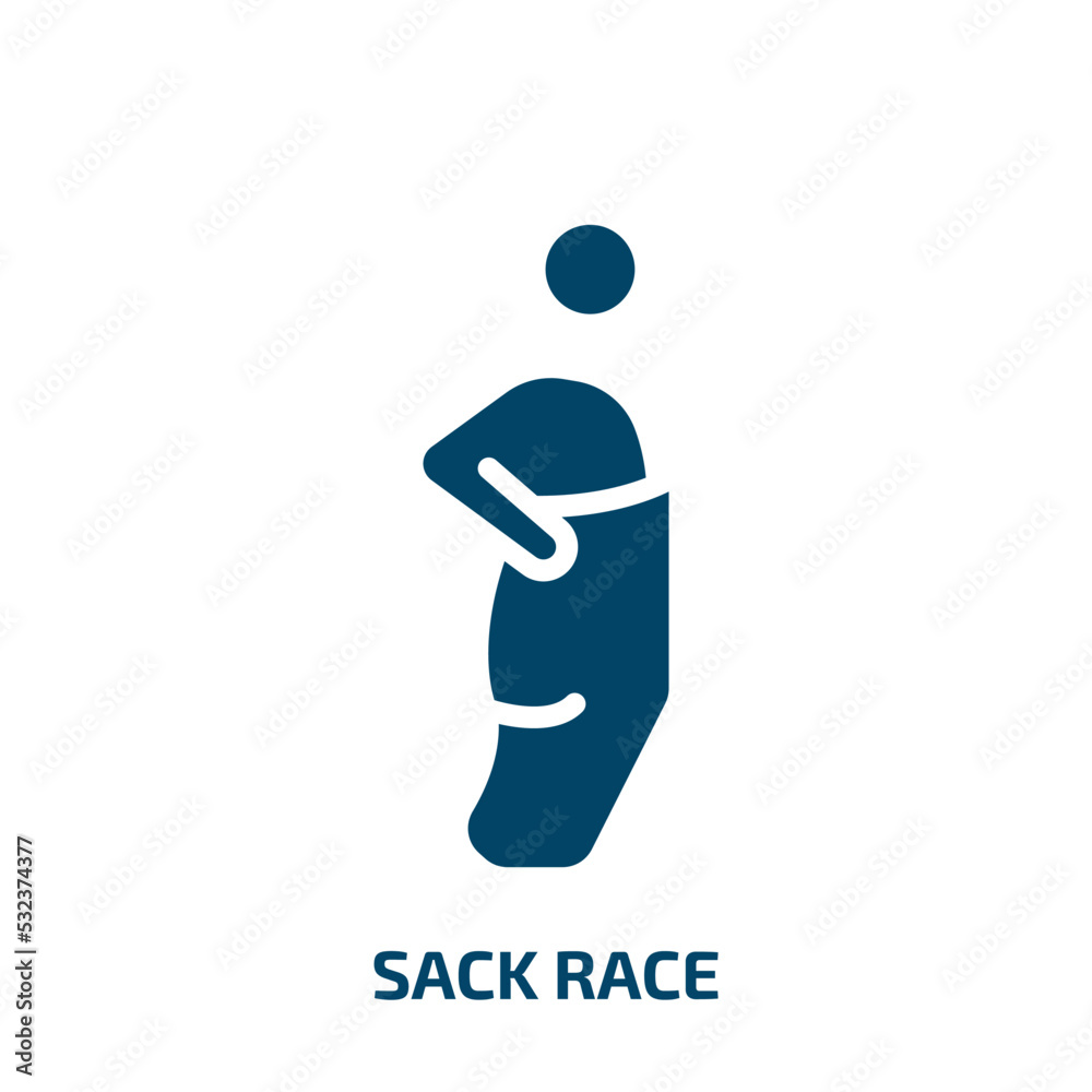 Vecteur Stock sack race icon from other collection. Filled sack race ...