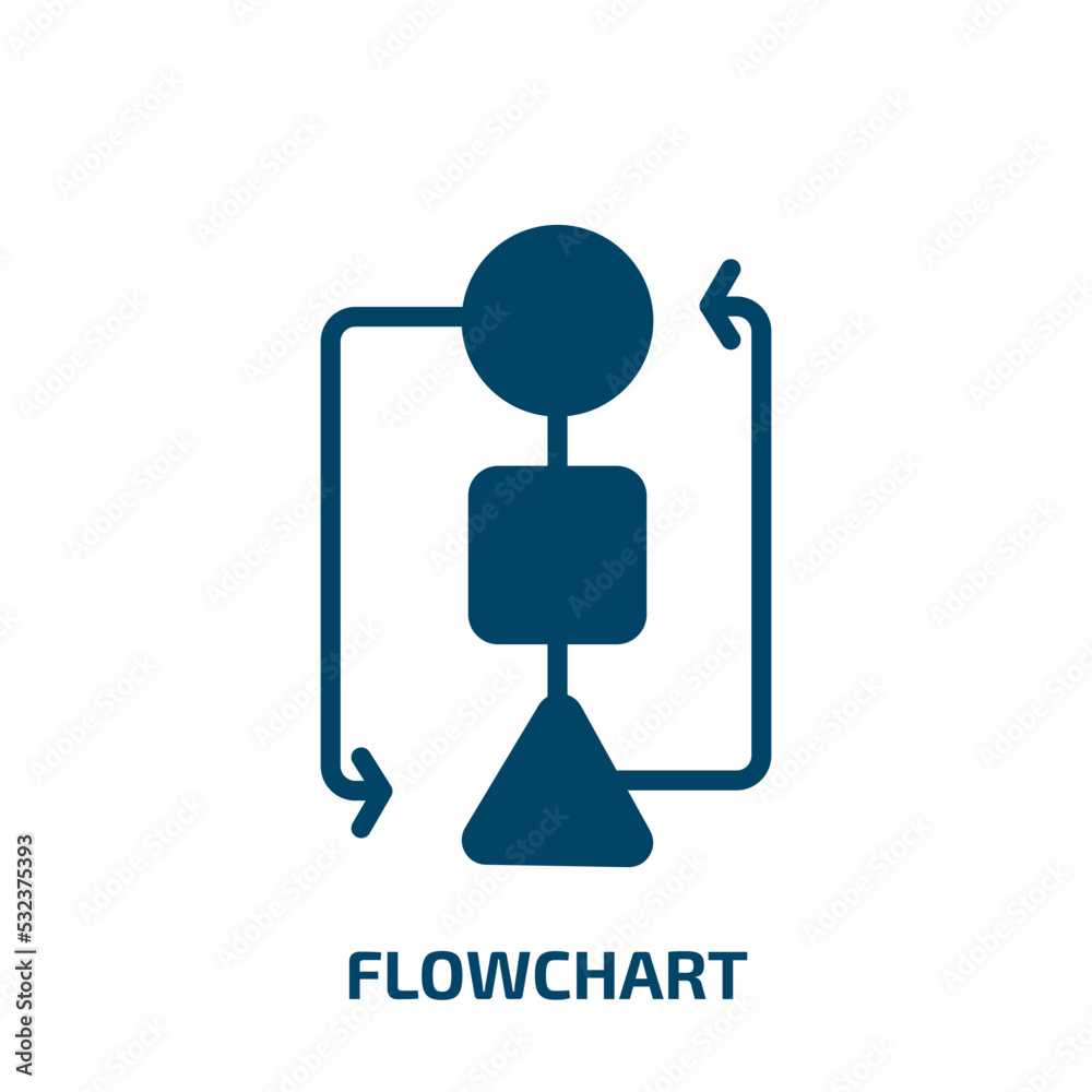 flowchart icon from success collection. Filled flowchart, presentation ...