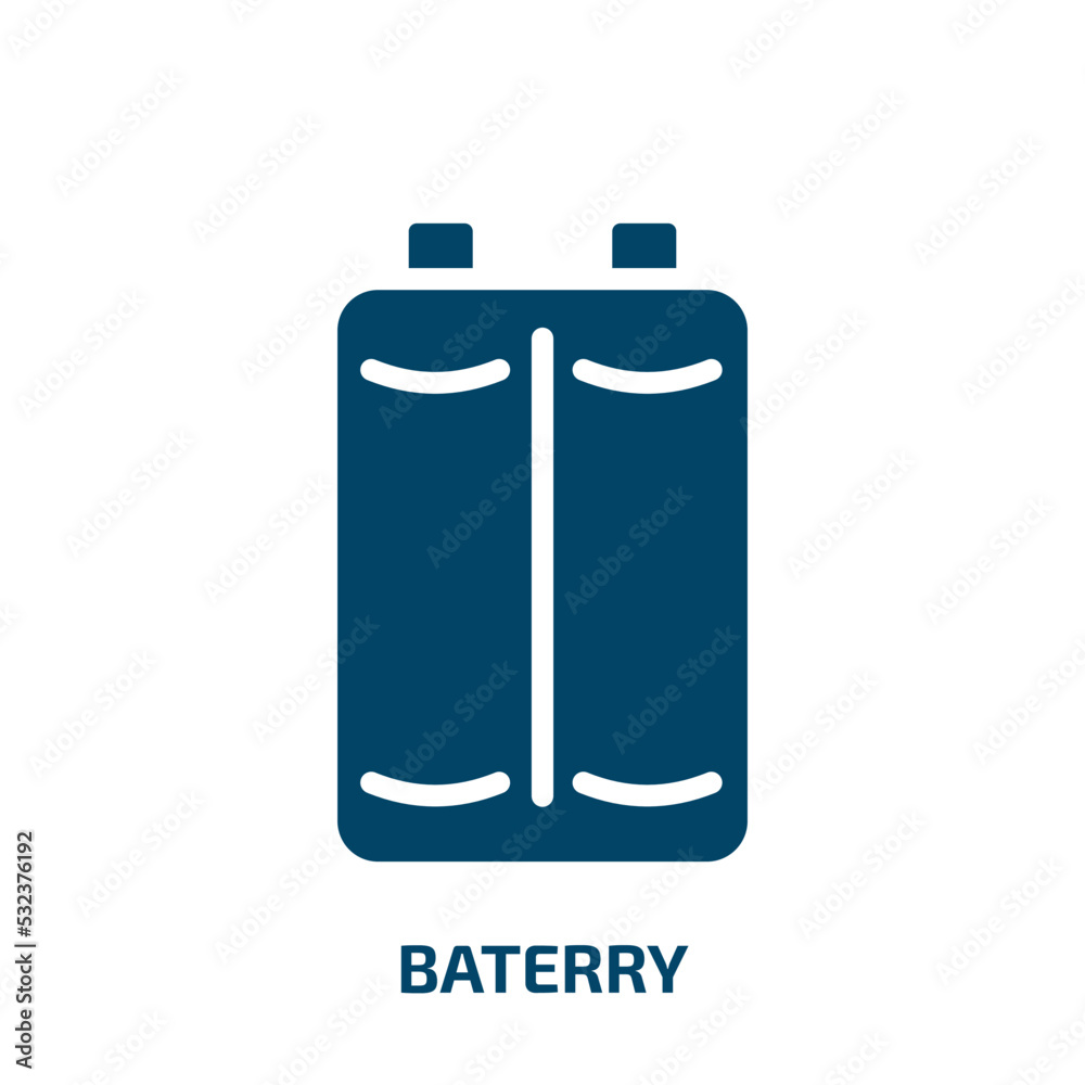 baterry icon from technology collection. Filled baterry, energy ...