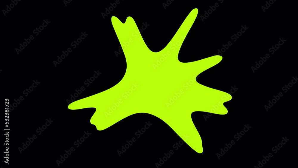 Cartoon splash animation, alpha transparent background 4K Stock Video ...