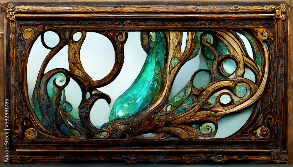 Abstract 3D Render Printable Poster Background Stock Illustration ...