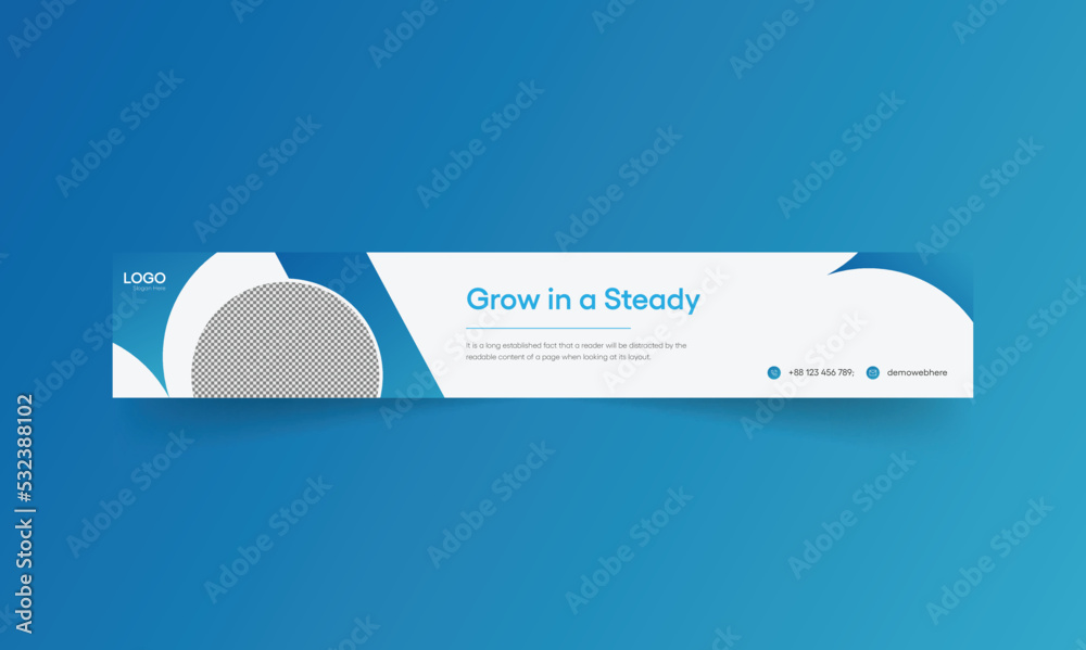 Unique linkedin personal cover photo design template Stock Vector ...