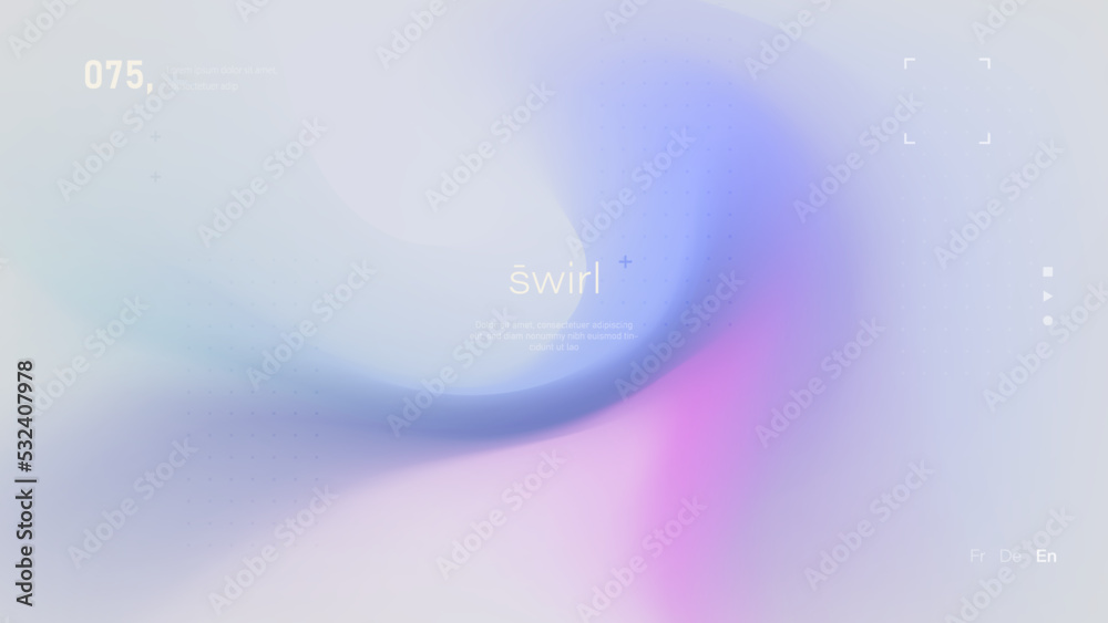 Trendy graffiti style background with light neon purple blurred shape ...