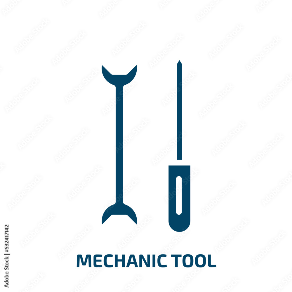 mechanic tool icon from user interface collection. Filled mechanic tool ...
