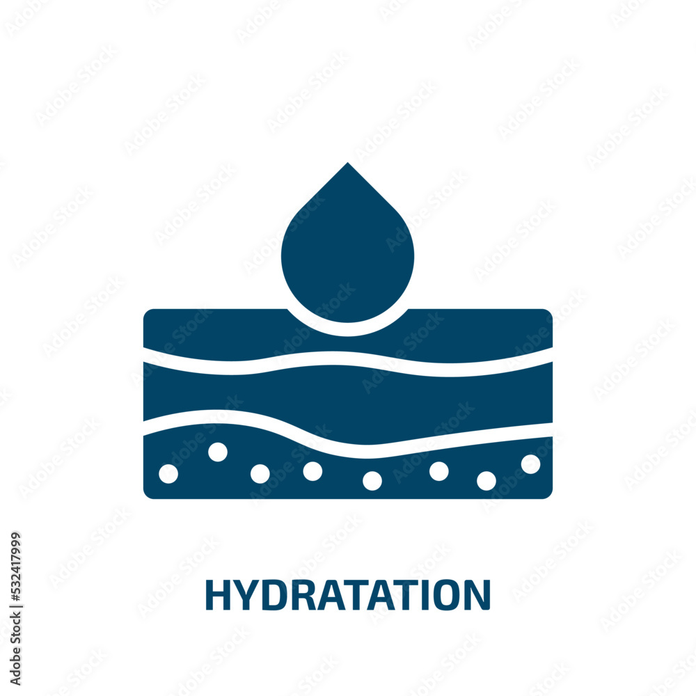 hydratation icon from gym and fitness collection. Filled hydratation ...