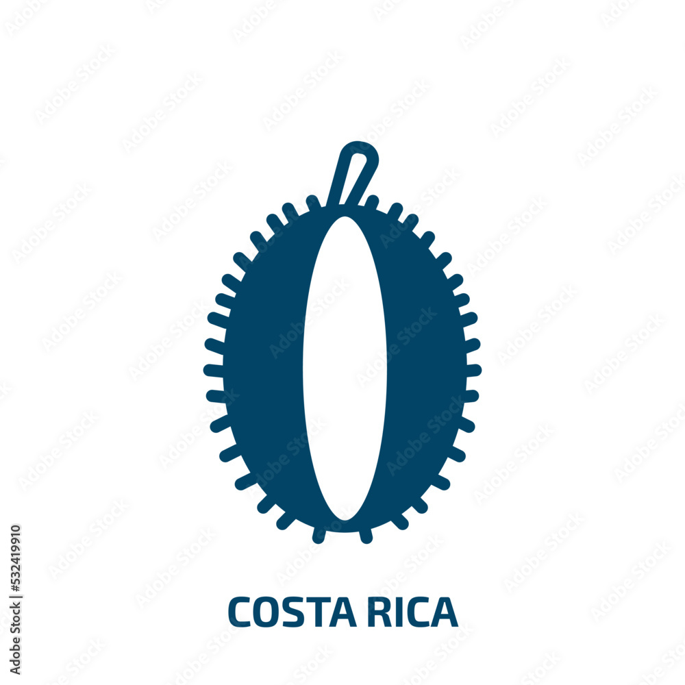 costa rica icon from people collection. Filled costa rica, flag ...