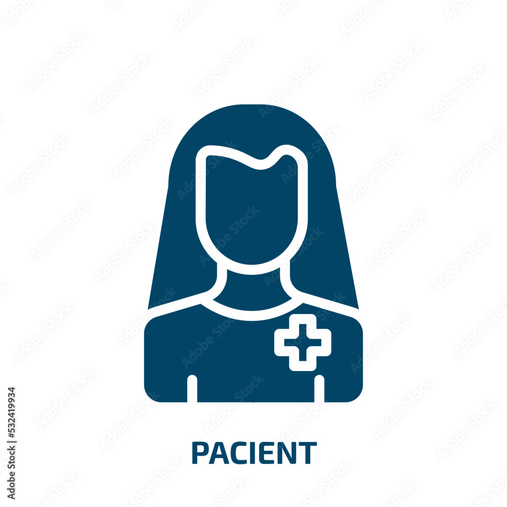 pacient icon from people collection. Filled pacient, health, doctor ...