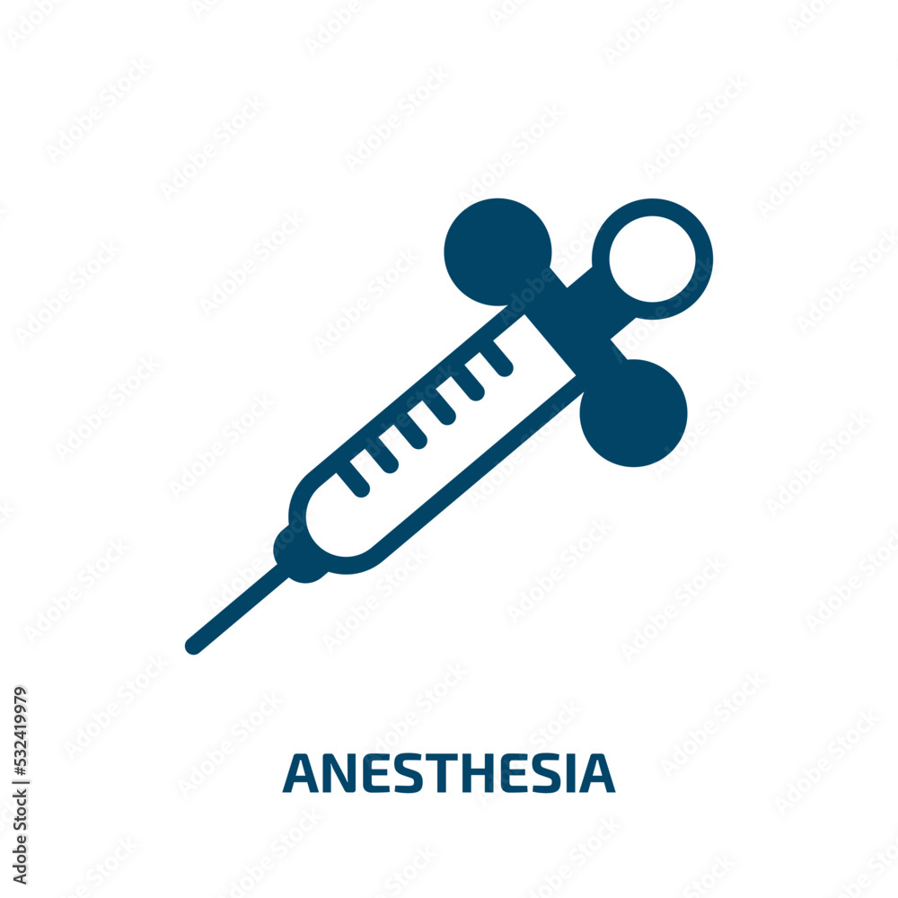 Vecteur Stock anesthesia icon from medical collection. Filled anesthesia, care, instrument glyph ...