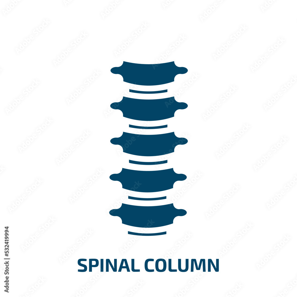 spinal column icon from medical collection. Filled spinal column ...